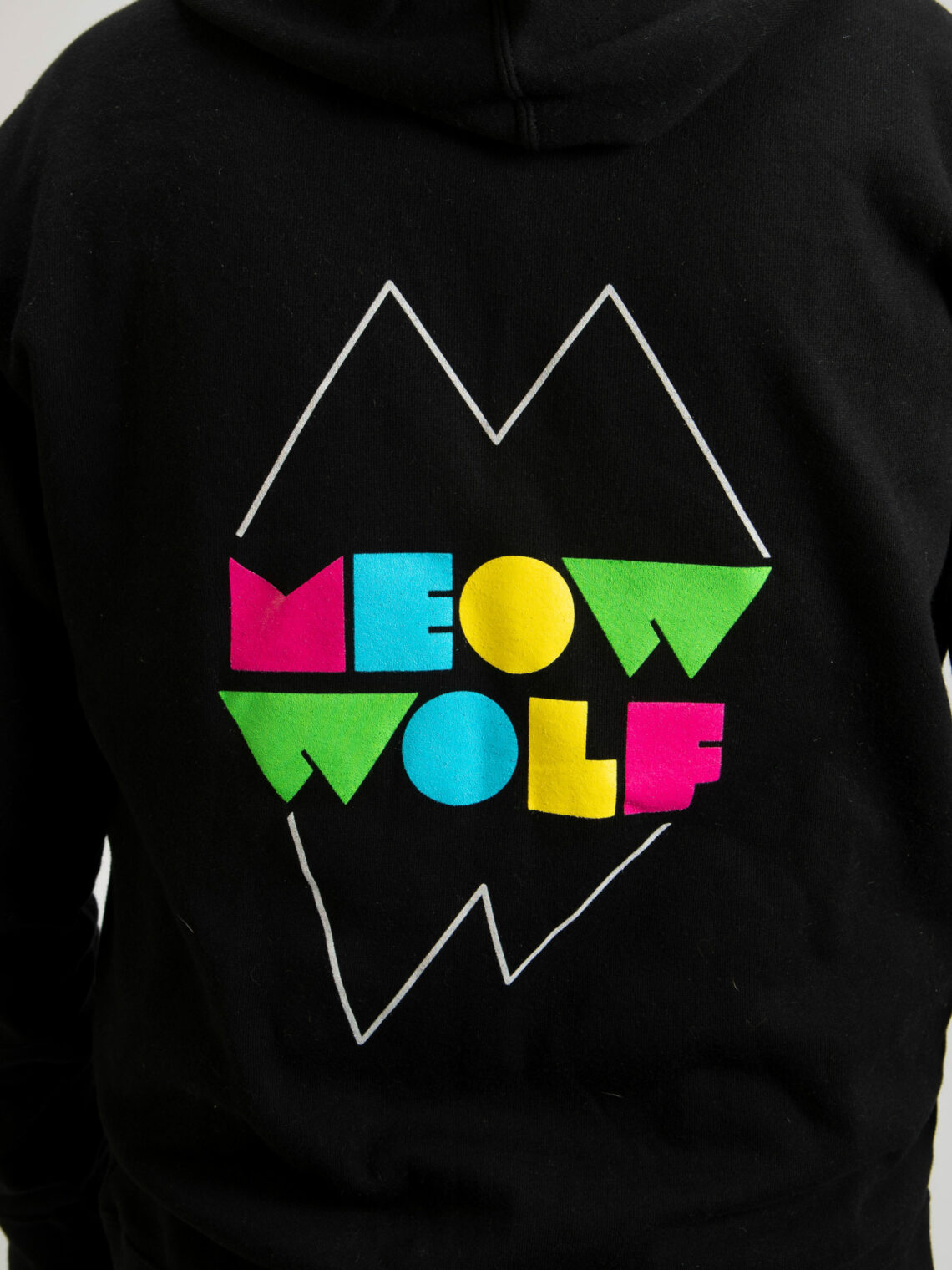 Color Logo Back Zip Hoodie - Meow Wolf