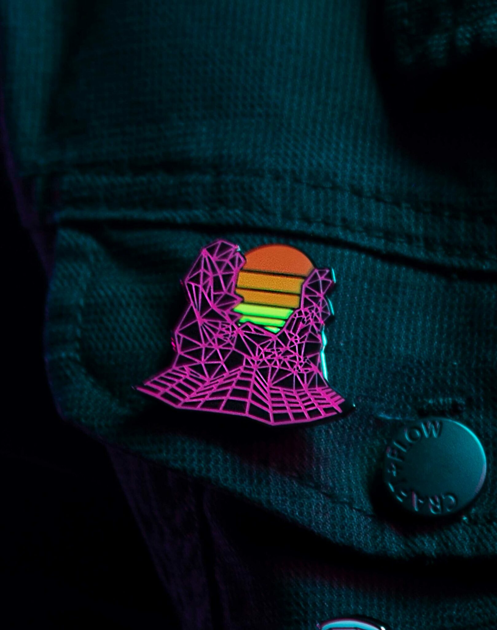 Glitch Cow Pin - Meow Wolf Shop