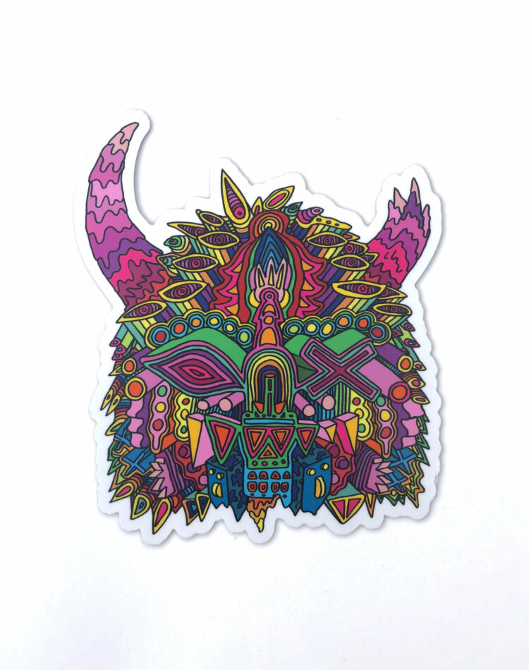 Holographic Fridge Sticker - Meow Wolf Shop