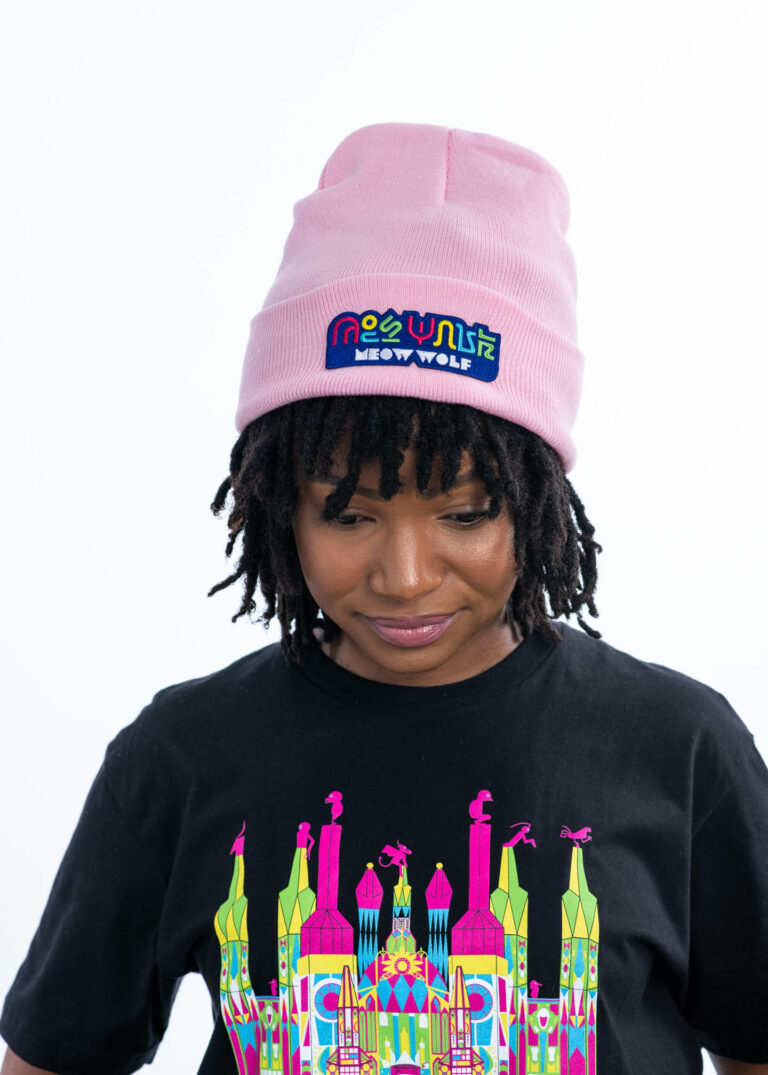 Glitch Cow Cuff Beanie - Meow Wolf